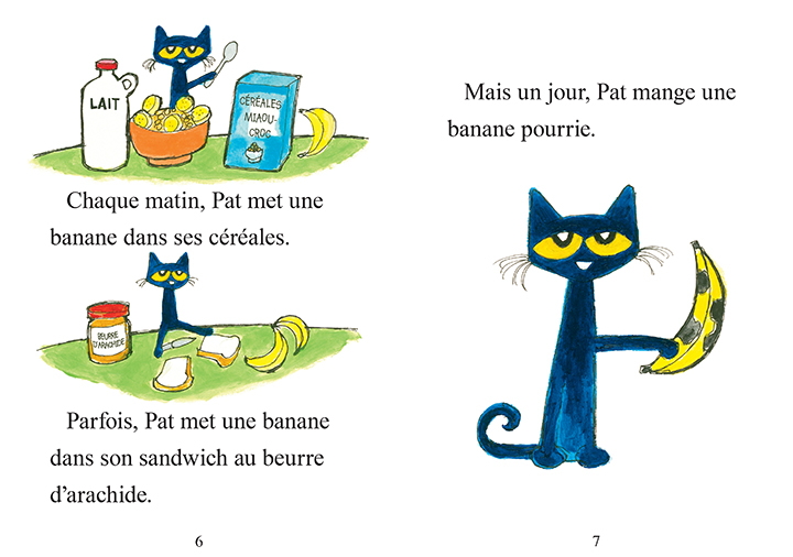 Éditions Scholastic | Je lis avec Pat le chat : La banane pourrie