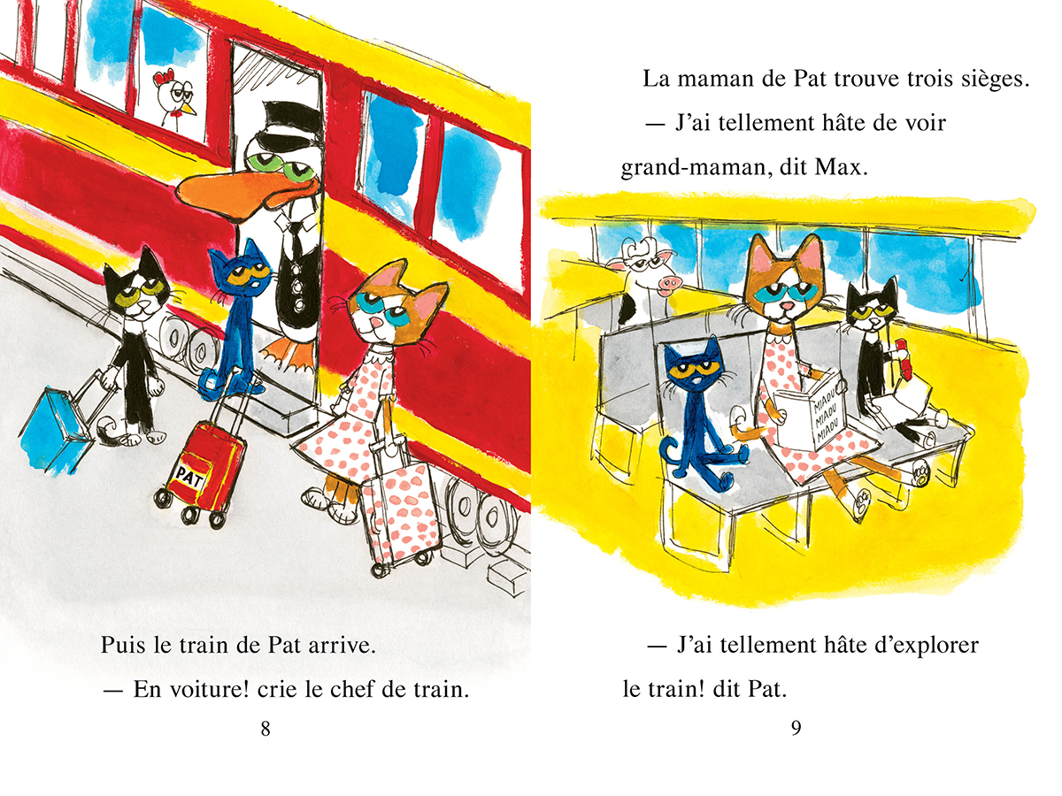 Éditions Scholastic | Je lis avec Pat le chat : Pat prend le train