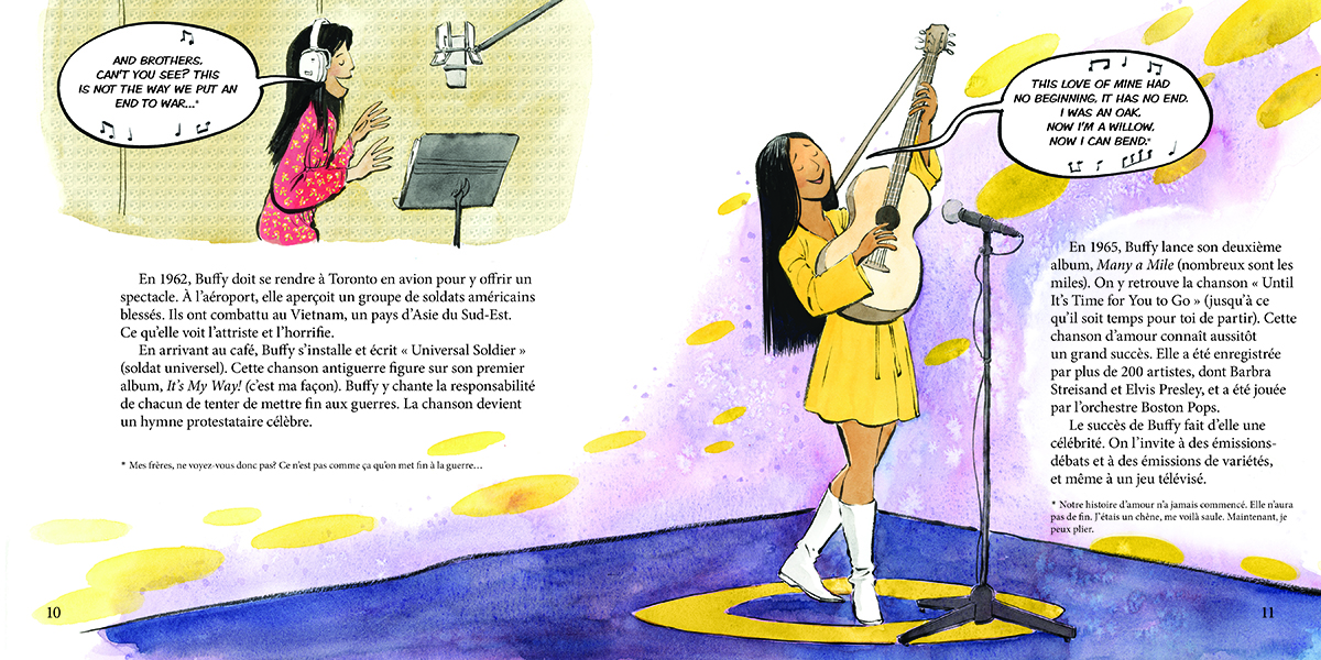 Biographie en images : Voici Buffy Sainte-Marie | Éditions Scholastic