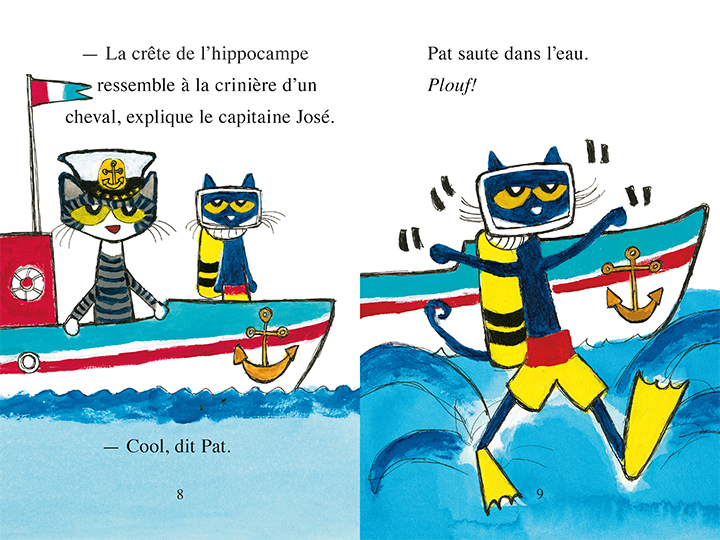 Éditions Scholastic | Je lis avec Pat le chat : Pat sous la mer
