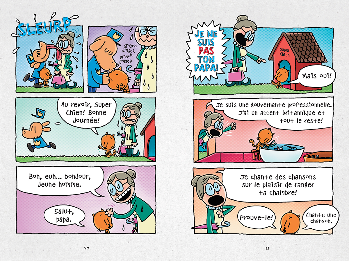 Éditions Scholastic | Super Chien : N° 4 - Super Chien et Mini Chat