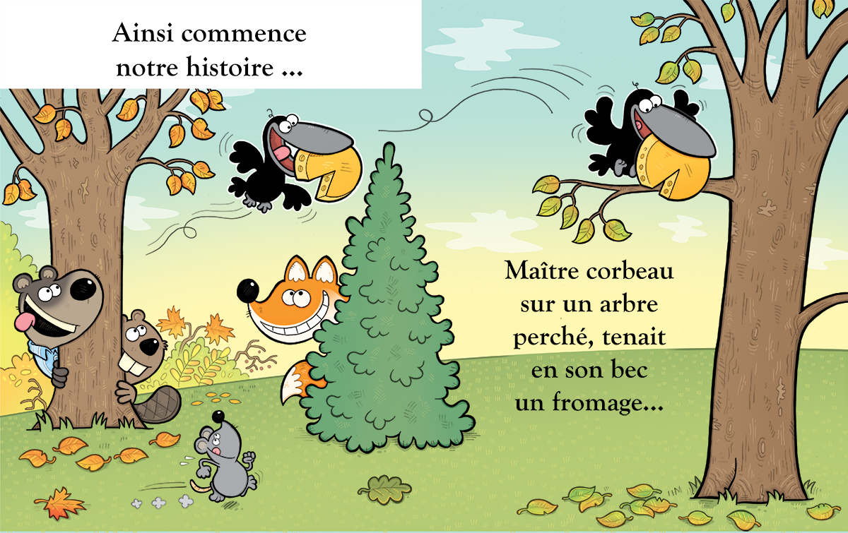 Éditions Scholastic | Fables réinventées : Le corbeau et le renard