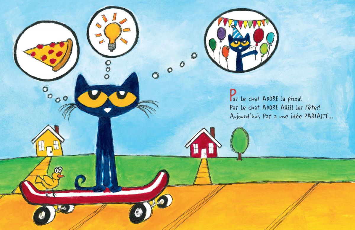Éditions Scholastic | Pat le chat : La soirée pizza